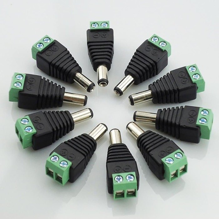 CCTV DC jack male DC jack 5.5mm clamp model DC jack clamp per piece ...