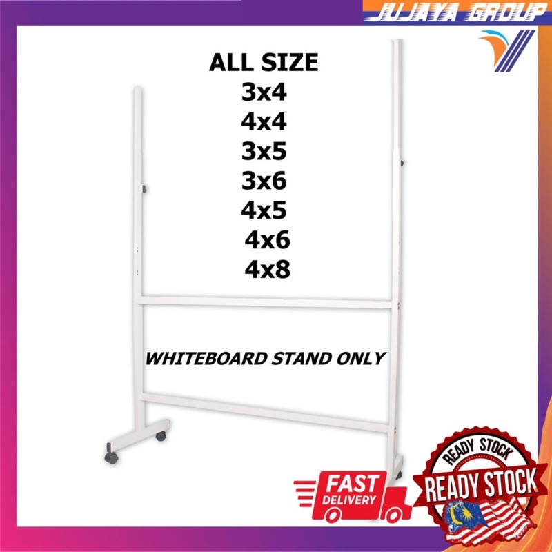 Whiteboard Stand+Roller Only for 2x4 3x4 4x4 3x5 3x6 4x5 4x6 4x8 ...