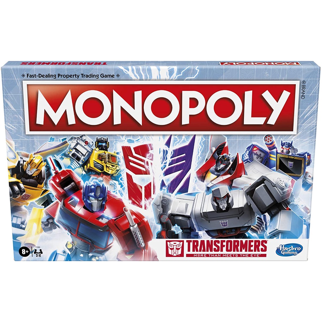 Hasbro Monopoly Transformers board game Copyright | Shopee Philippines