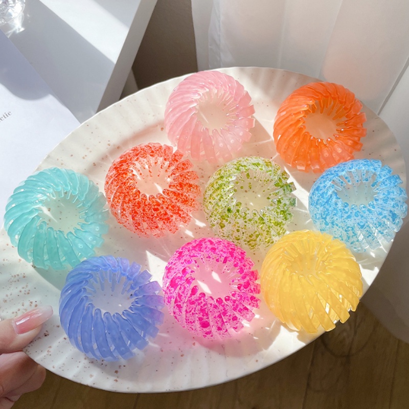 2022 Korean Fashion New Bird's Nest Hair Ring Coil Hair Device Lazy ...