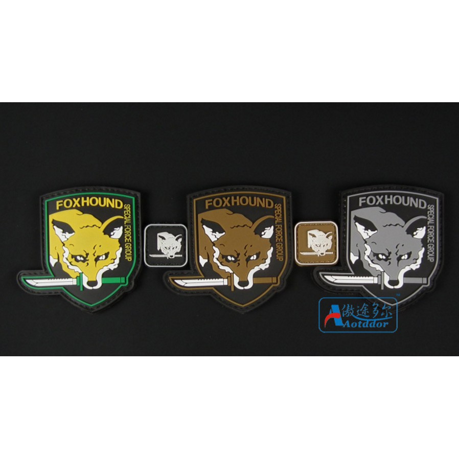 Metal gear solid Military Army Tactical Morale PVC Rubber Patch For ...