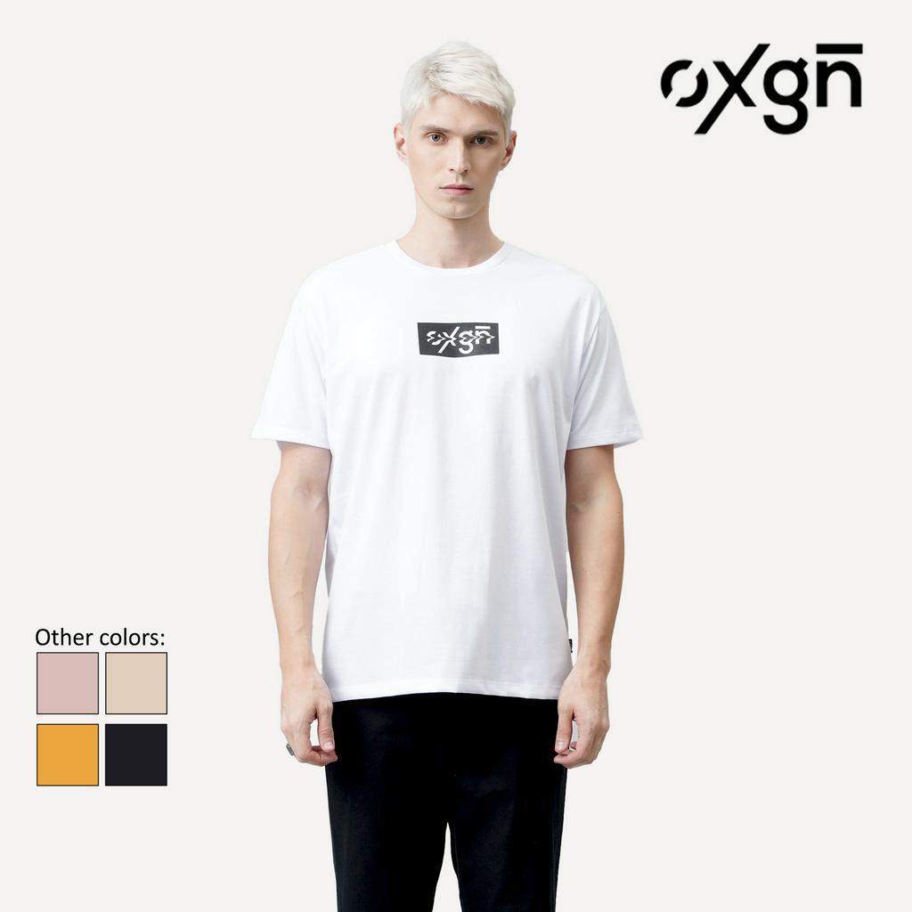 OXGN Logo Regular Fit T-Shirt With Graphic Print For Men (Black/Mustard ...
