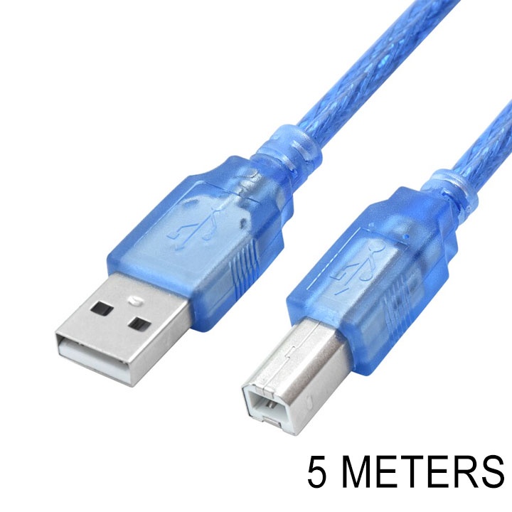 (ED) USB 2.0 AM BM Printer Cable - 5 Meters | Shopee Philippines