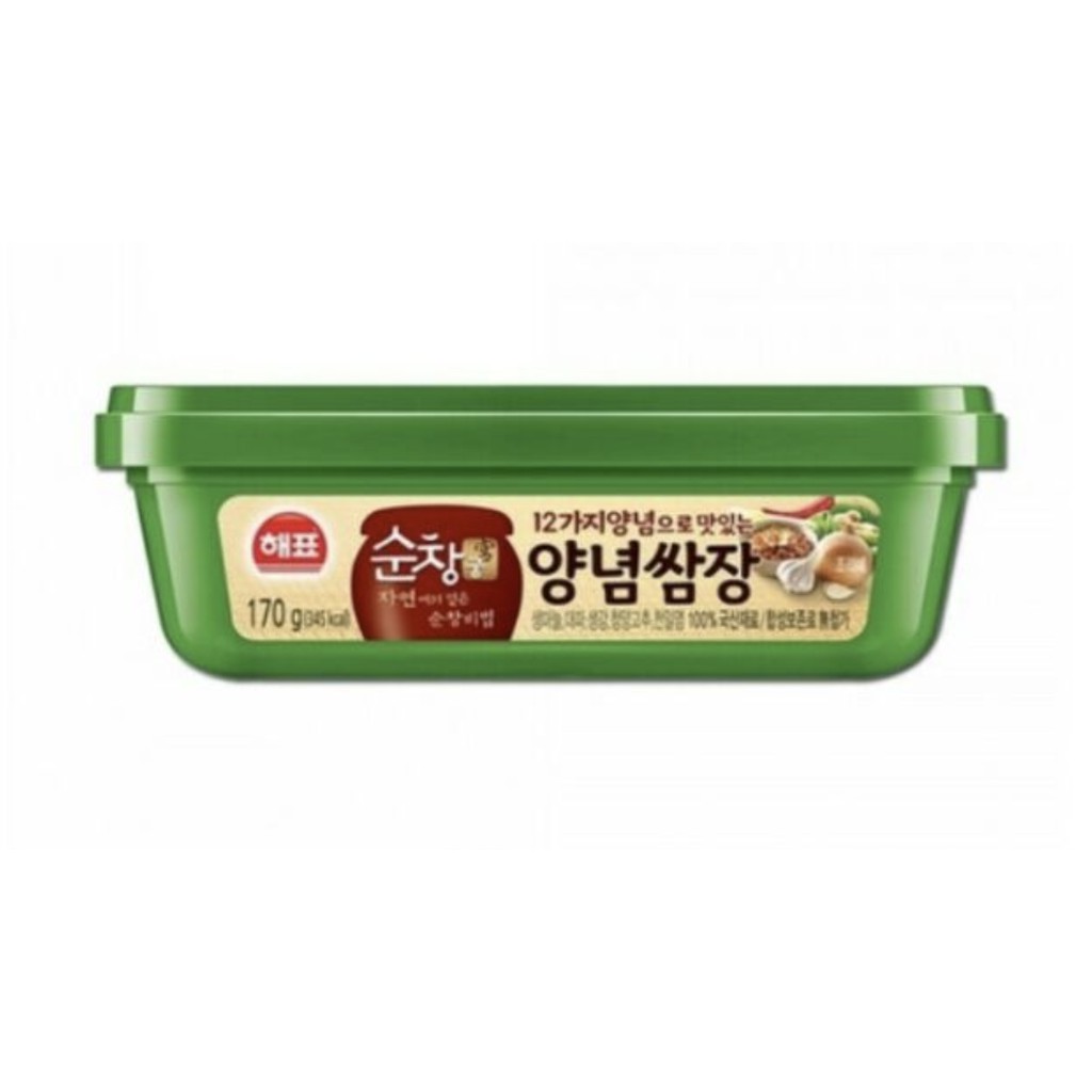 Korean Ssamjang Seasoned Soybean Paste 170G Sunjang and haechandeul ...