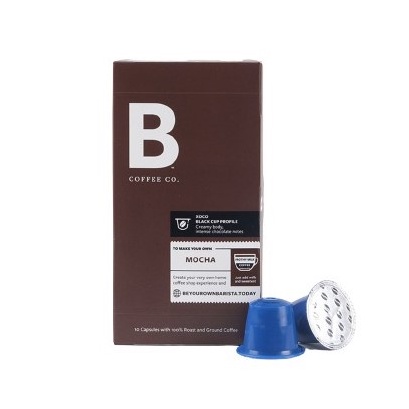 B Coffee Co. Xoco Mocha Coffee Capsules 10 Pods - Nespresso Compatible ...