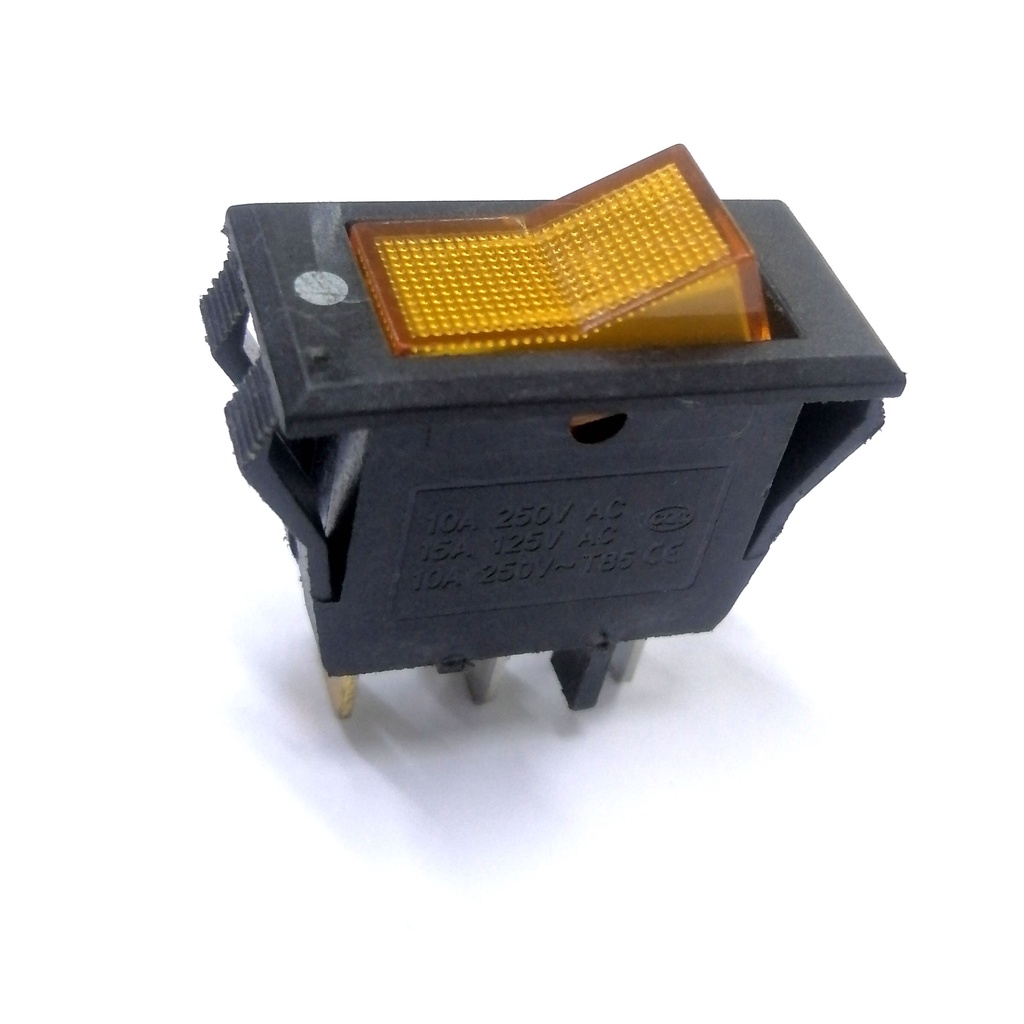 Rocker Switch 3 Pin Terminals KCD6 On Off Snap In Rocker Switch ...