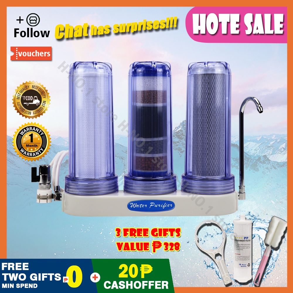3 Stage Alkaline Water Filter Authentic Water Purifier Faucet Filter ...