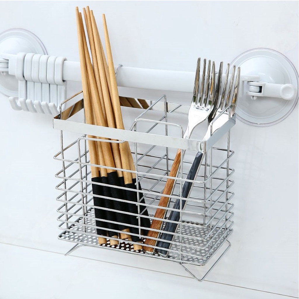 [READY STOCK] Stainless Steel Chopsticks Utensil Holder Wire Flatware ...