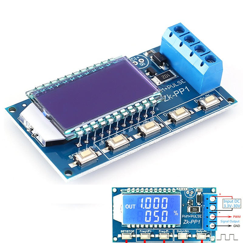 DC 3.3V-30V 1-Channel 1Hz-150KHz Dual Mode Signal Generator Square Wave ...