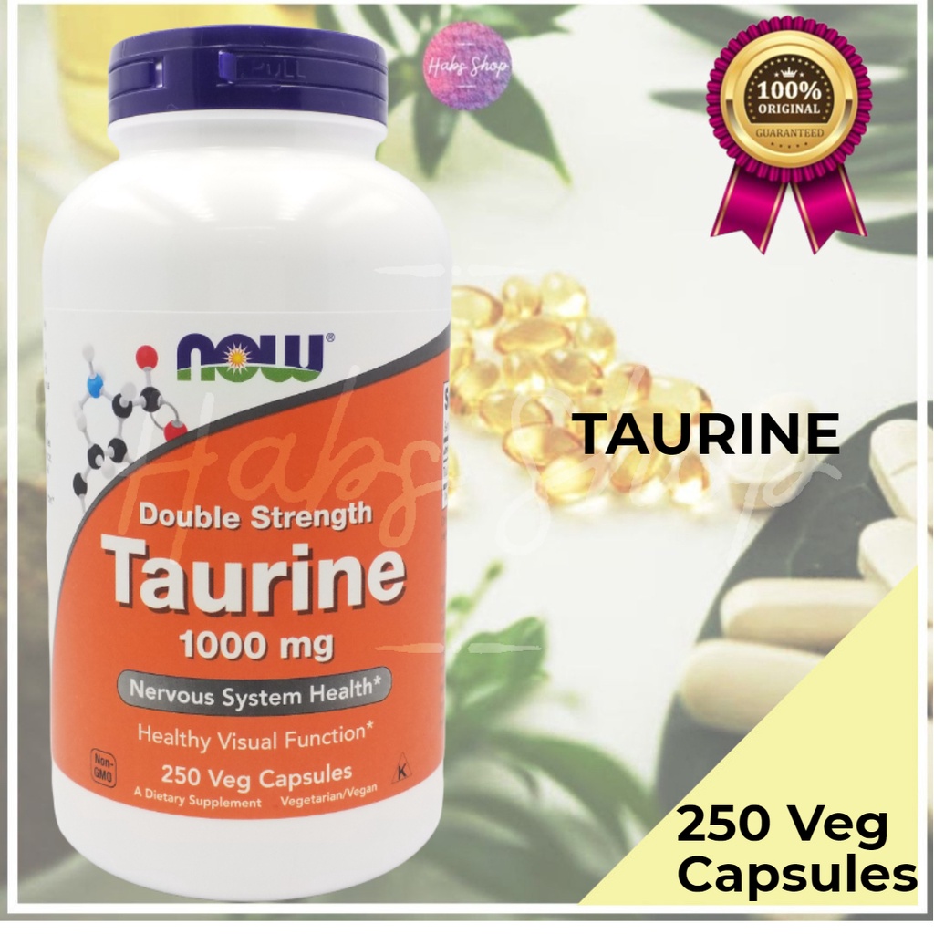 Now Foods Double Strength Taurine 1000 Mg 100 Veg Capsules Or 250 Veg
