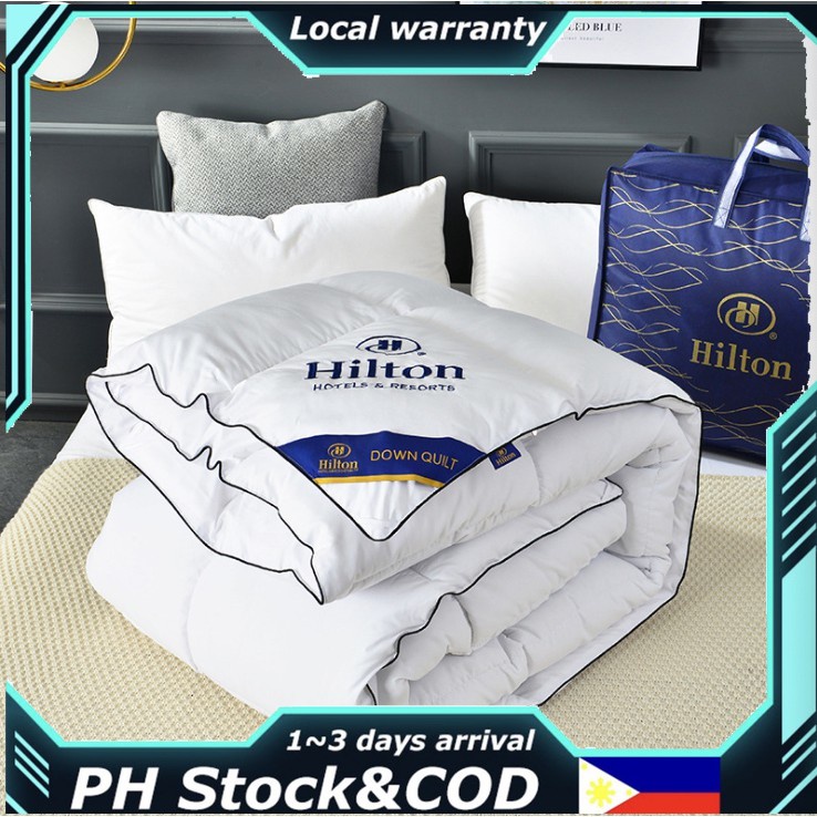 Hotel quilt Hilton gift duvet double thick quilt core | Shopee Philippines