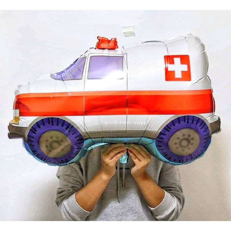 Big Ambulance Car Vehicle Foil Balloon Birthday Christening ...