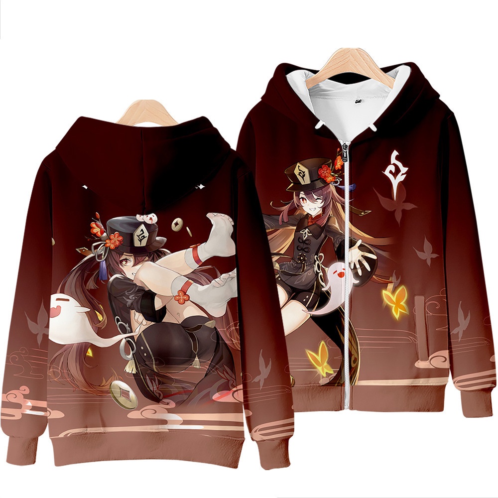 Adult and Kids Genshin Impact Game Amber Lisa Klee Diluc Venti 3D Print ...