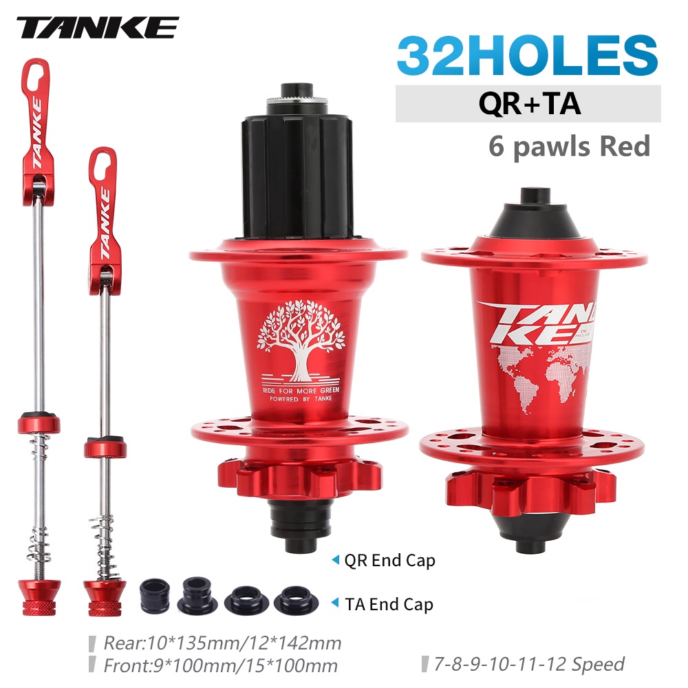 TANKE 32 36 Holes Mtb Bike Hub 6 Pawls 3 Teeth Bearing 120 Clicks ...