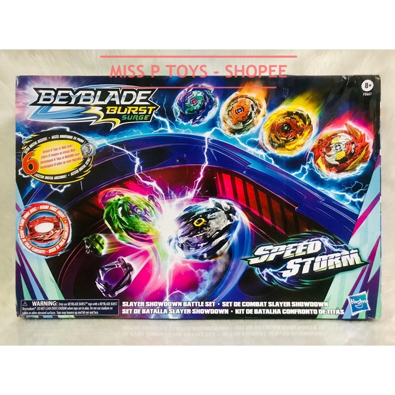 HASBRO - Beyblade Burst: Surge Speedstorm Slayer Showdown Battle Set ...