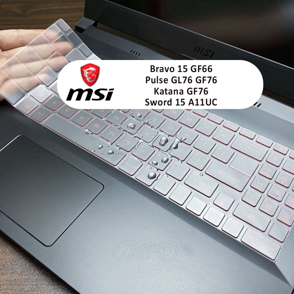 Keyboard Protector for MSI Bravo15 GF66 Pulse GL76 GF76 GL66 Katana ...