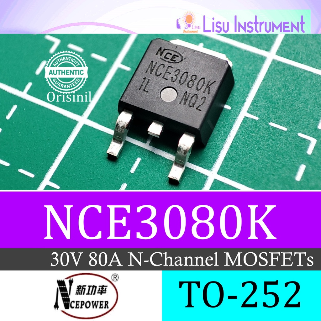 Nce3080k 30V 80A N-Channel MOSFETs TO-252-2 DPAK 3080K Wuxi NCE Power ...