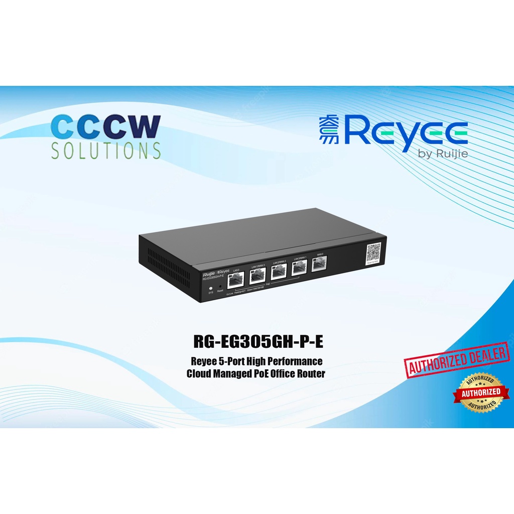 RUIJIE-REYEE RG-EG305GH-P-E 5-Port High Performance Cloud Managed PoE ...