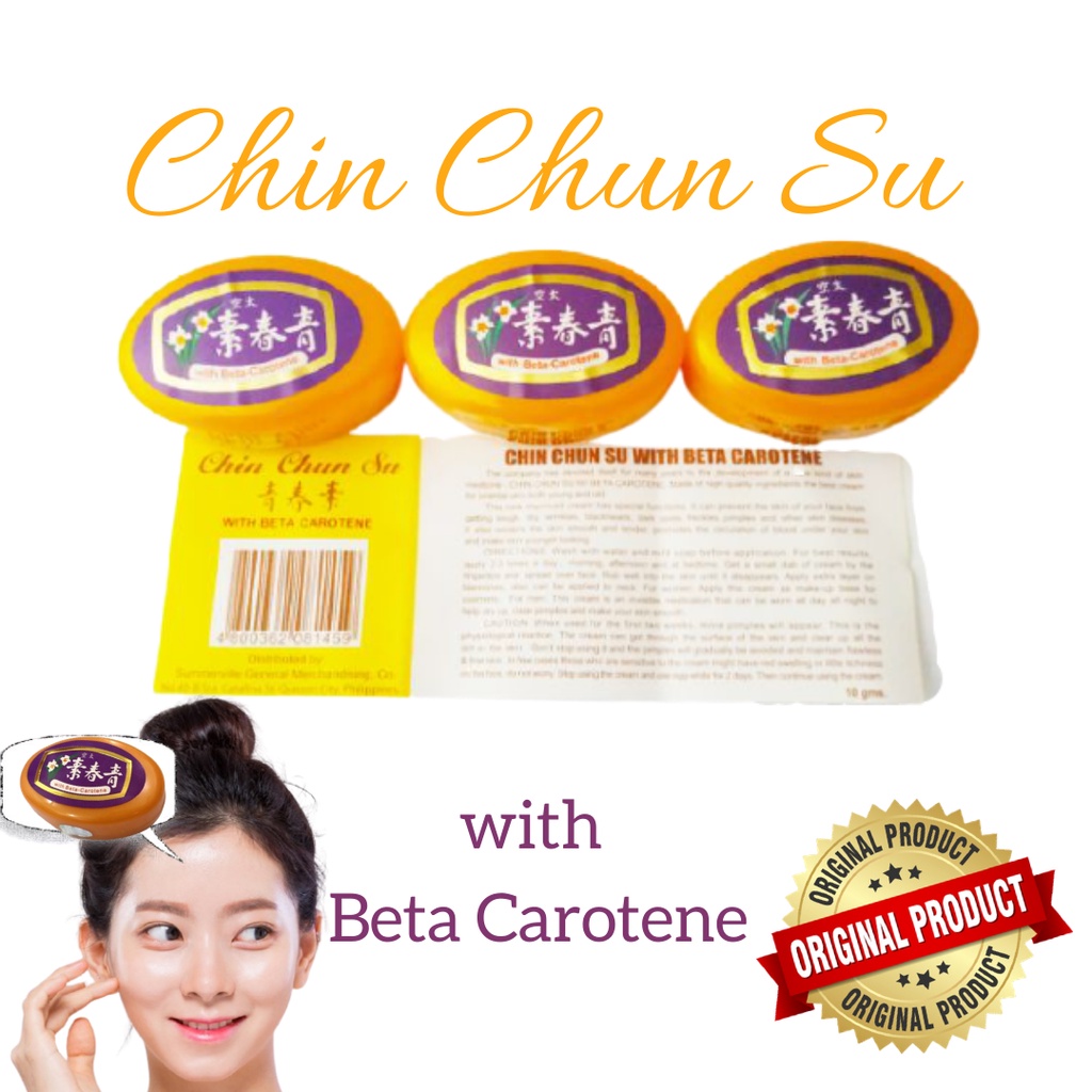 Authentic CHIN CHUN SU with Beta-Carotene Facial Cream | Shopee Philippines
