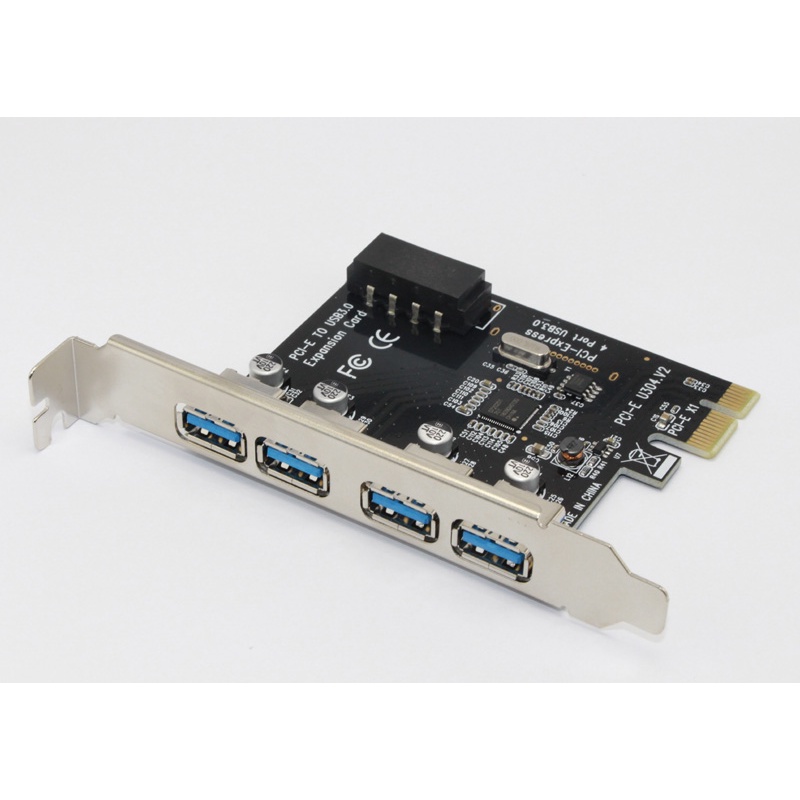 4 Port PCIE To USB 3.0 Expansion Card PCI Express Adapter Pcie Card 4 ...