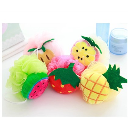 Super Cute Fruit-Shaped Foam Bath Sponge | Shopee Philippines