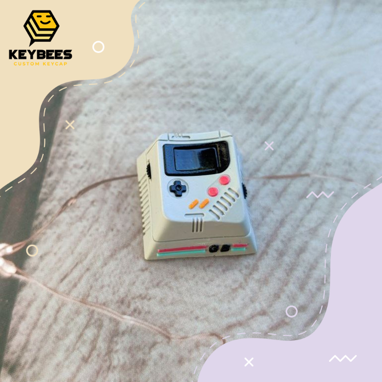 Artisan Keycap - handmade Gameboy resin Mechanical Keyboard Button ...