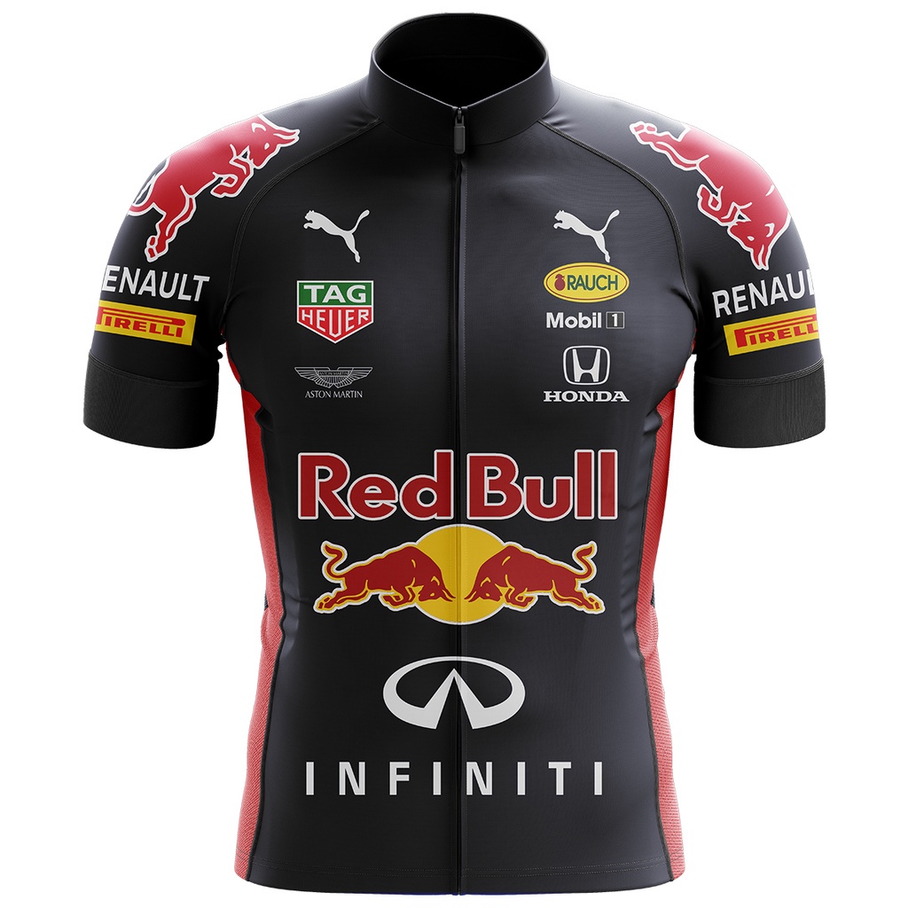 Red-Bull Men's Short Sleeve Cycling Jersey Pro Cycling Wear Aero Jersey ...