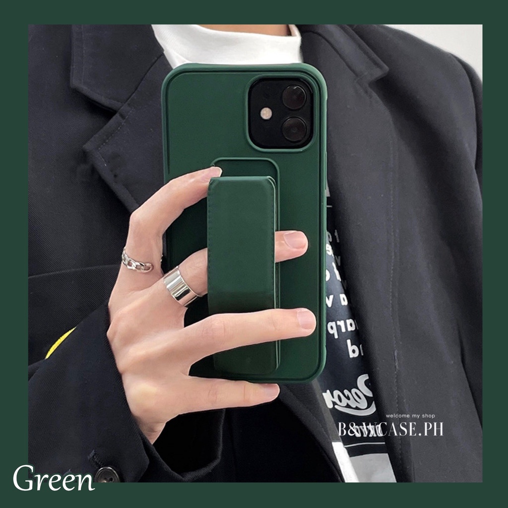 INS Pine Needle Green creative telescopic phone holder Phone Case For ...