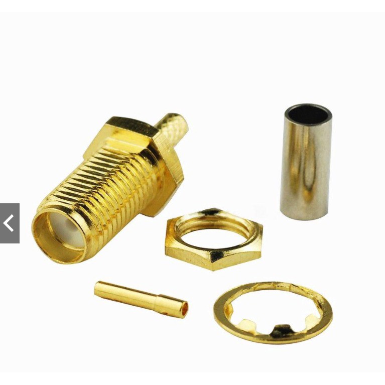 Sma Female/Rp-Sma Female (Male) Jack Connector For Big Nut Crimp Rg174 Rg316 Lmr100 Rf | Shopee ...
