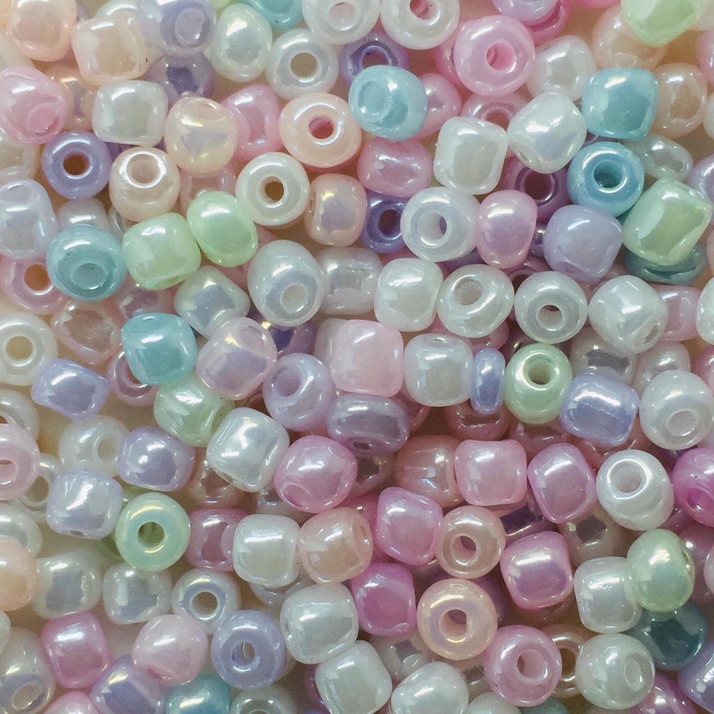 4mm / 40g High Quality Seed Beads Glass Charm DIY Beads ( LIGHT SOFT ...