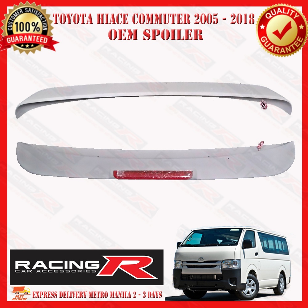 Toyota HiAce Commuter 2005 to 2025 OLD FACE Spoiler ( UNPAINTED ) ( Car ...