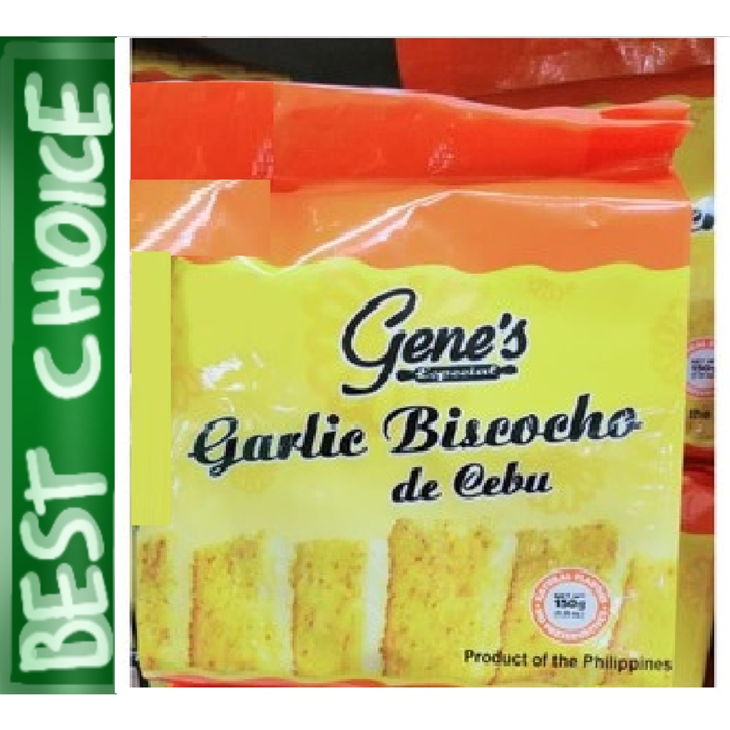 Pasalubong-Cebu Delicacies: Gene's Especial Garlic Biscocho | Shopee ...