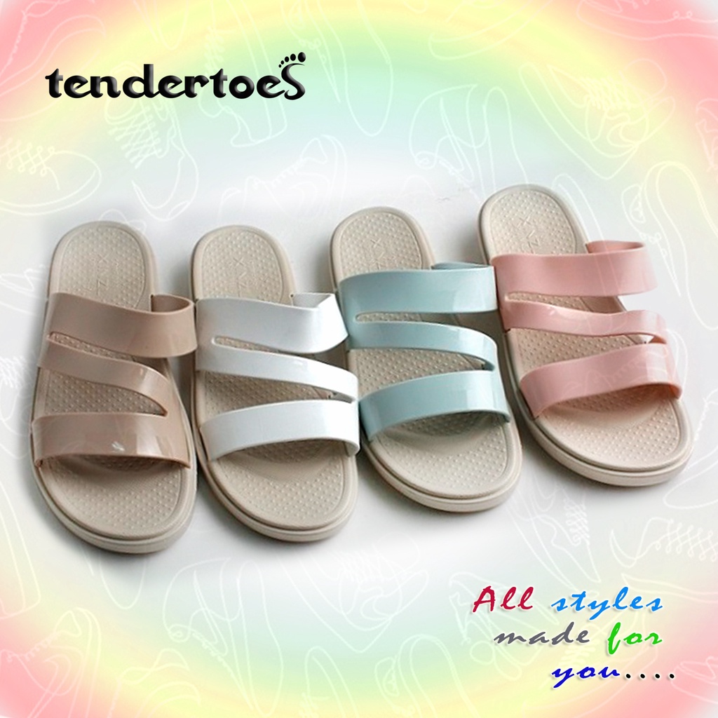 Soft Strap Womens Slippers Ladies Rubber Slip Ons #YT18-1910W-1 ...