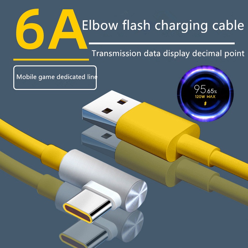 120W Charger Cable USB Type C 6A For Redmi Note 11 10 Pro K40 Gaming ...