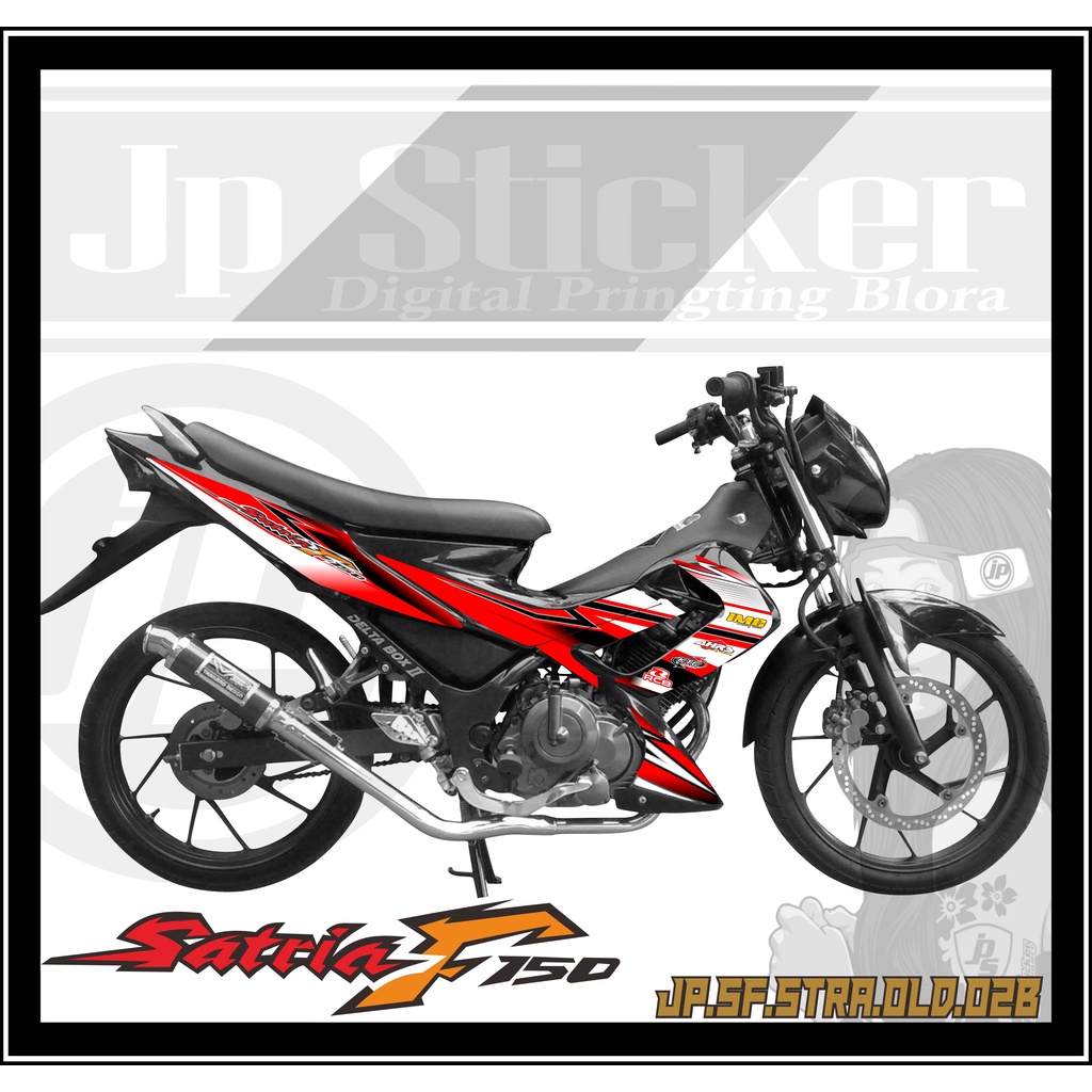 Sticker Striping List Motorcycle Satria Barong/Lama - Striping Satria ...