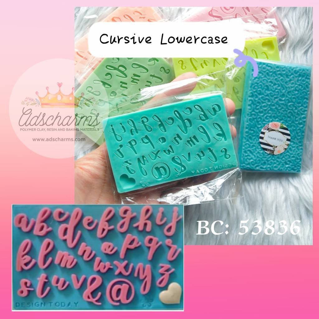 Cursive Letter mold | Lowercase alpha mold | BC53836 | Shopee Philippines