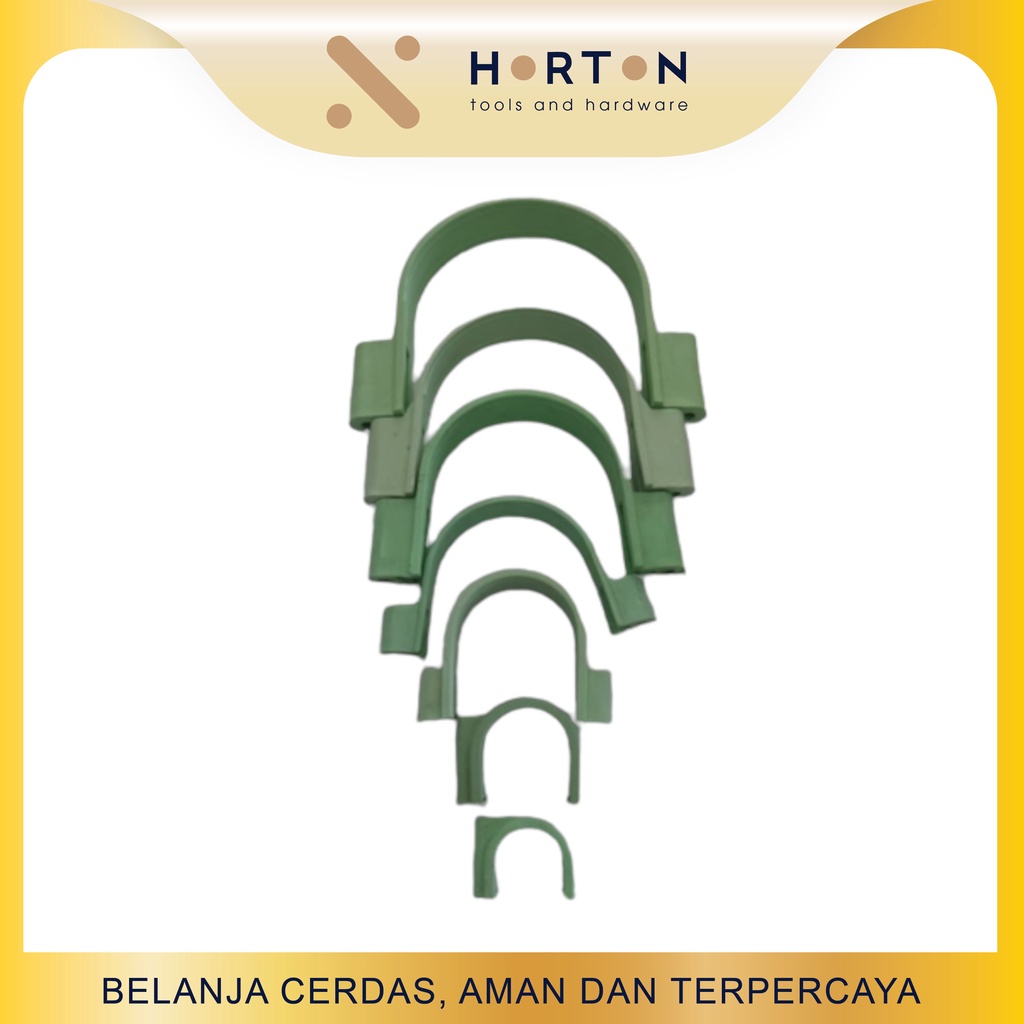 HIJAU Omega Green PVC Clamp Pipe Clamps | Arrow Per Fruit | Shopee ...