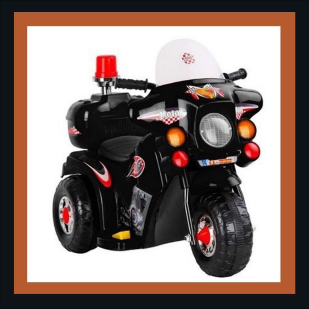 Rechargable Bike Kids Ride-on Toys Police Motorcycle | Shopee Philippines