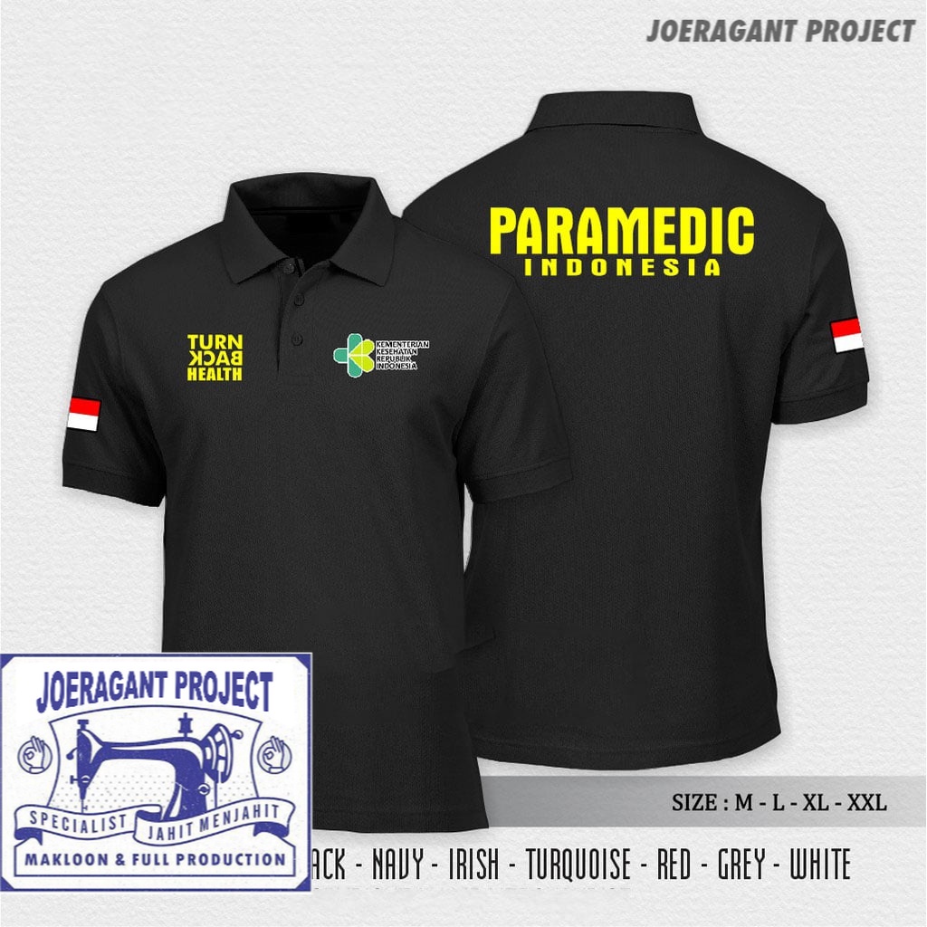 Indonesian paramedic polo shirt / paramedic collar shirt | Shopee Philippines