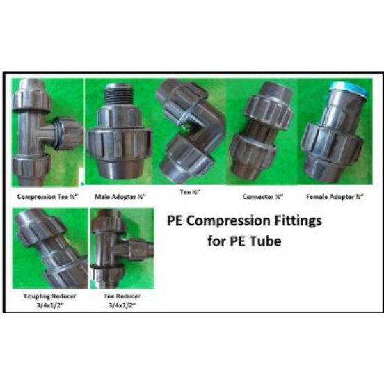 PE compression fittings for PE and PVC pipes | Shopee Philippines