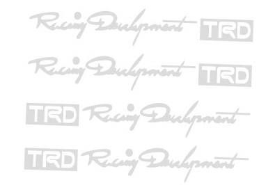 TOYOTA 4Pcs TRD Door Handle Car Sticker Racing Development TRD Logo ...