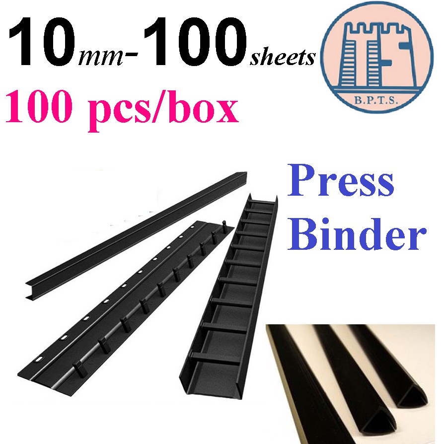 10mm Press Binder Comb/ Binding Strip/ Lock Binder (50/100 Pcs ...