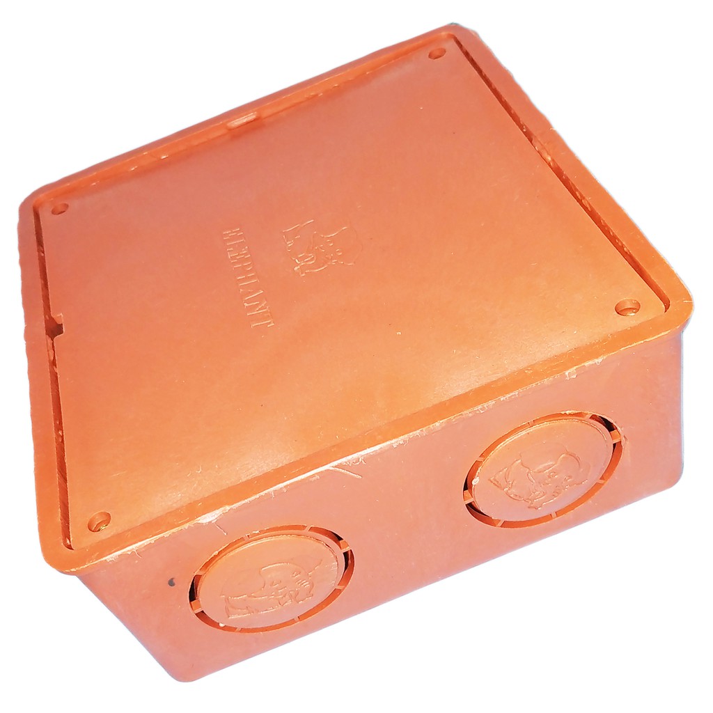 PVC SQUARE BOX WITH COVER 5" X 5" X 2" ORANGE COLOR === 5" | Shopee ...