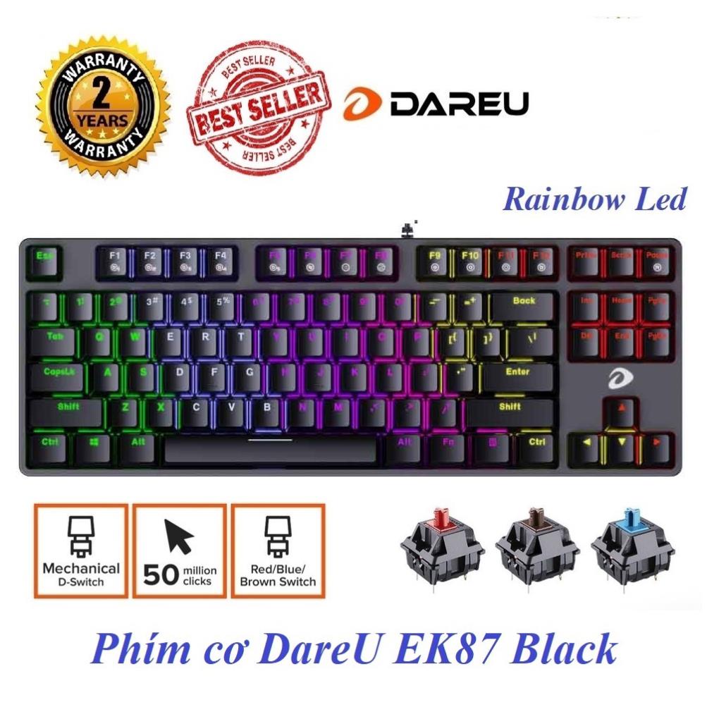 Dareu EK87 87-KEY Multi Color Mechanical Keyboard (Rainbow Led ...