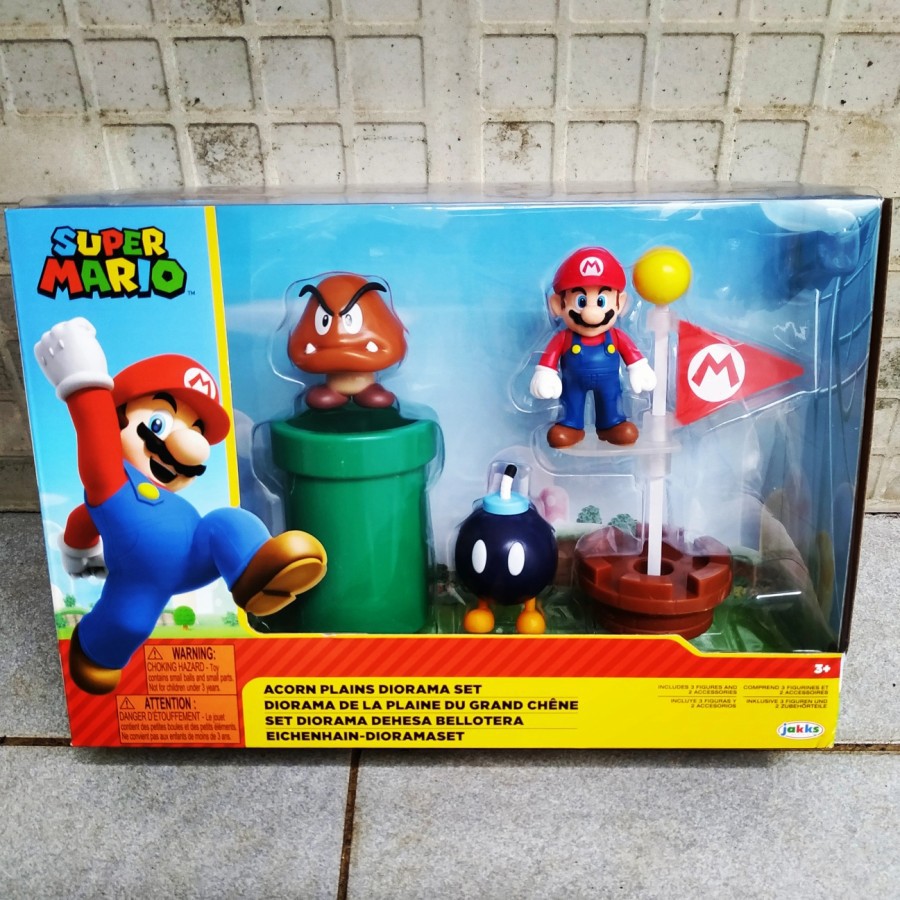 Jakks PACIFIC SUPER MARIO ACORN PLAINS DIORAMA SET | Shopee Philippines