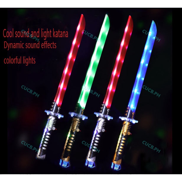 Japanese luminous katana sword children's toy flash music toy | Shopee ...