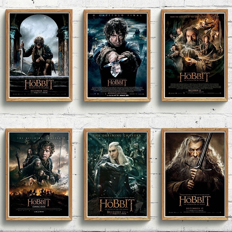 The Hobbit Classic Movie Poster White Paper Decorative Home Bar Wall ...