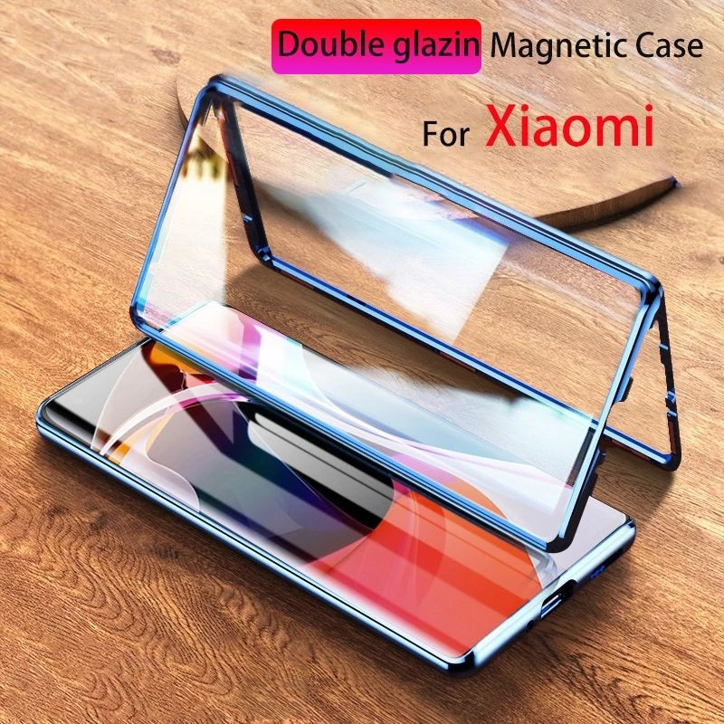 MAGNETIC CASE REDMI 8 8A 8APro Pro DOUBLE GLASS FULL COVER FRONT BACK ...