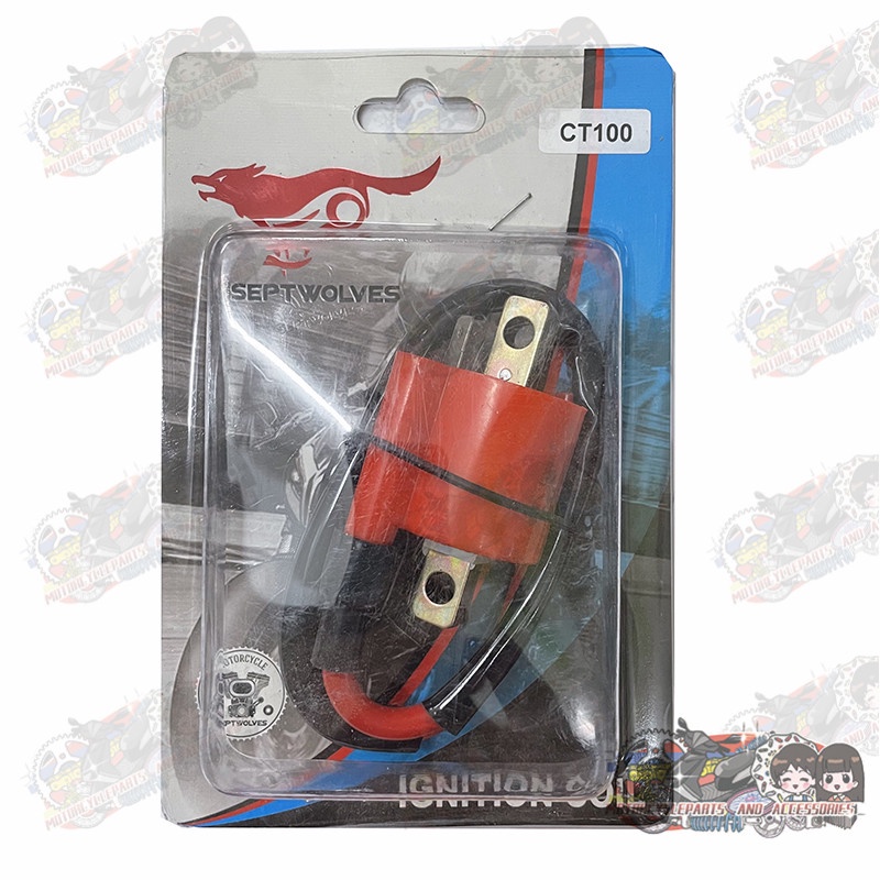 LJ Motorcycle Septwolves Ignition Coil Xrm, Barako, Mio, Tmx, Raider ...