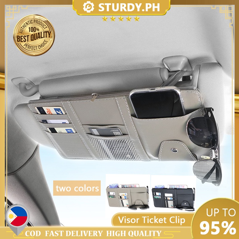 【Ready Stock】Car Sun Visor Organizer Card Holder Storage Box Car ...